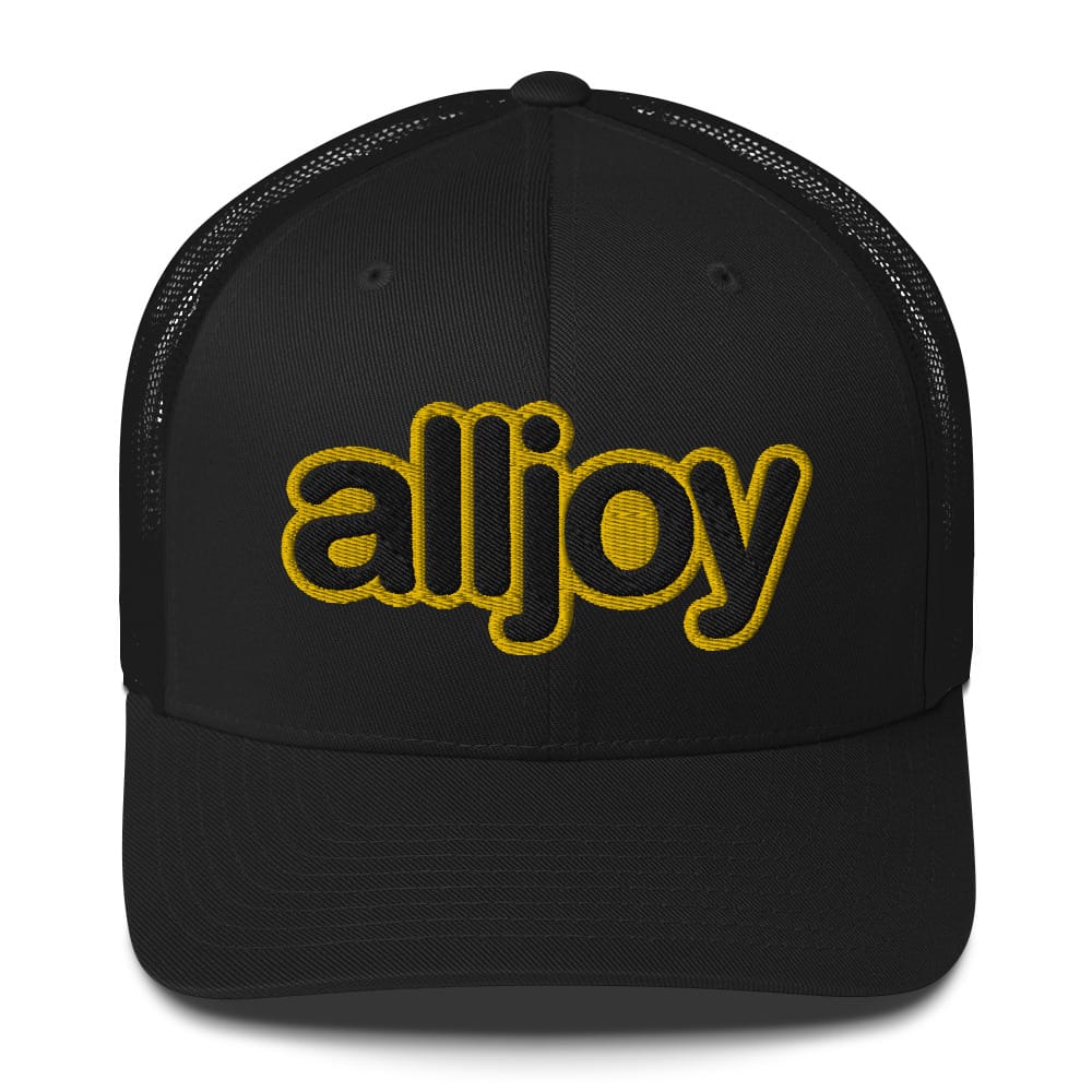 Alljoy Logo Text Trucker Cap - alljoy apparel